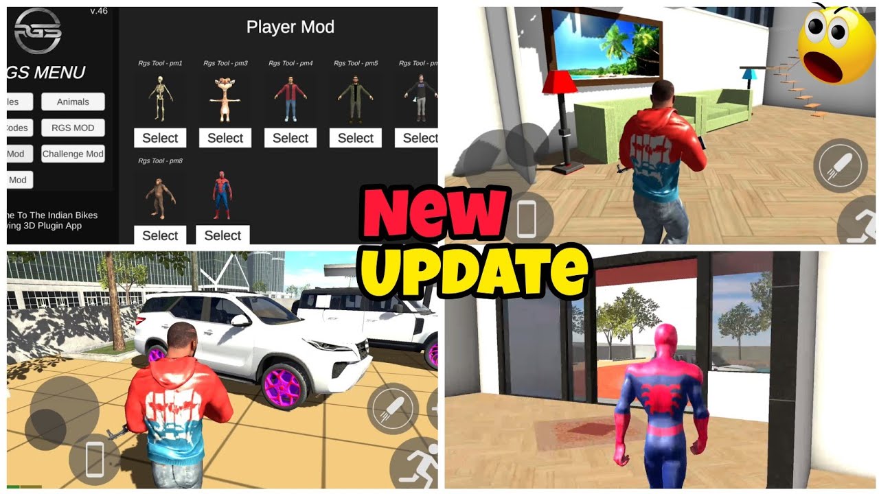 New House Add | Car Modification Feature | Spider man || New Update🤯 ...