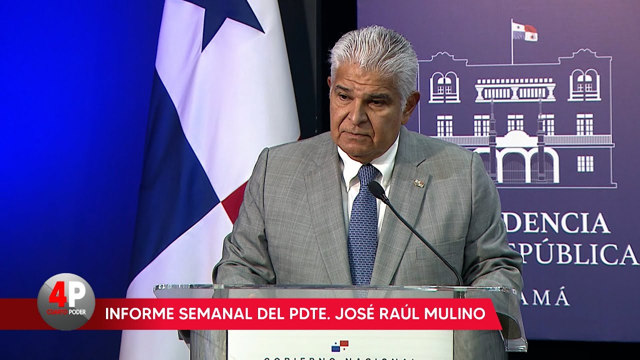 Conferencia del presidente de Panamá, José Raúl Mulino: 14 de agosto de ...