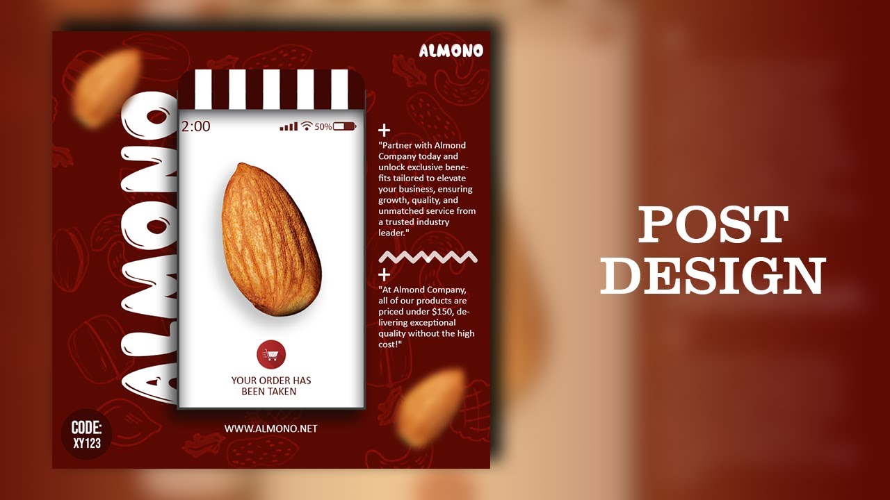 Create Stunning Almond Posters with Photoshop – Easy Tutorial - YouTube