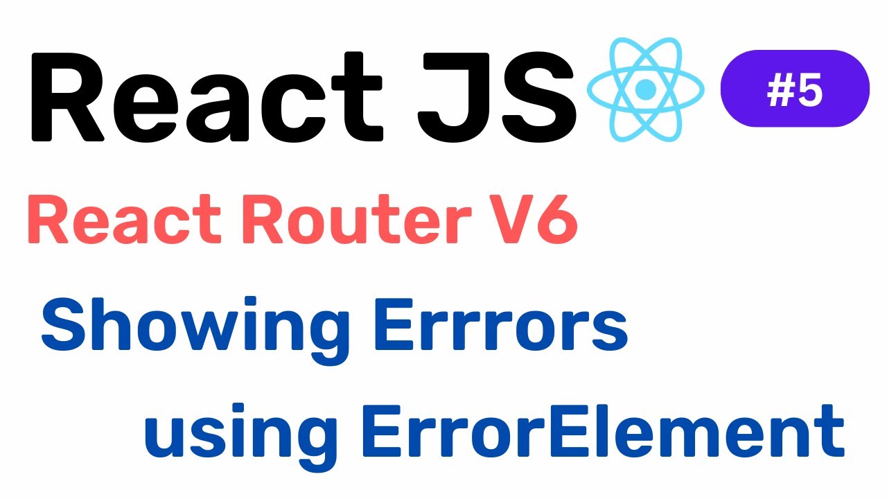 Handling Error Pages With Error Element React Router V6 Hindi 5 9227
