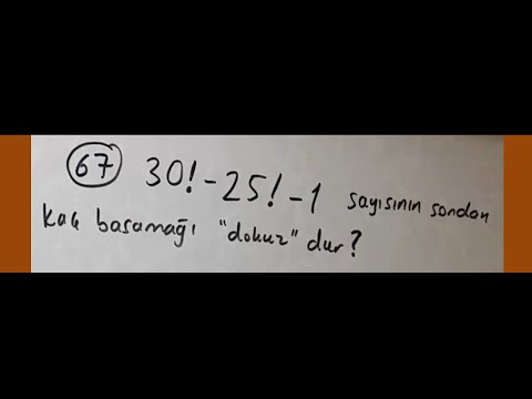 Faktöriyel Çarpansal kavramı 67