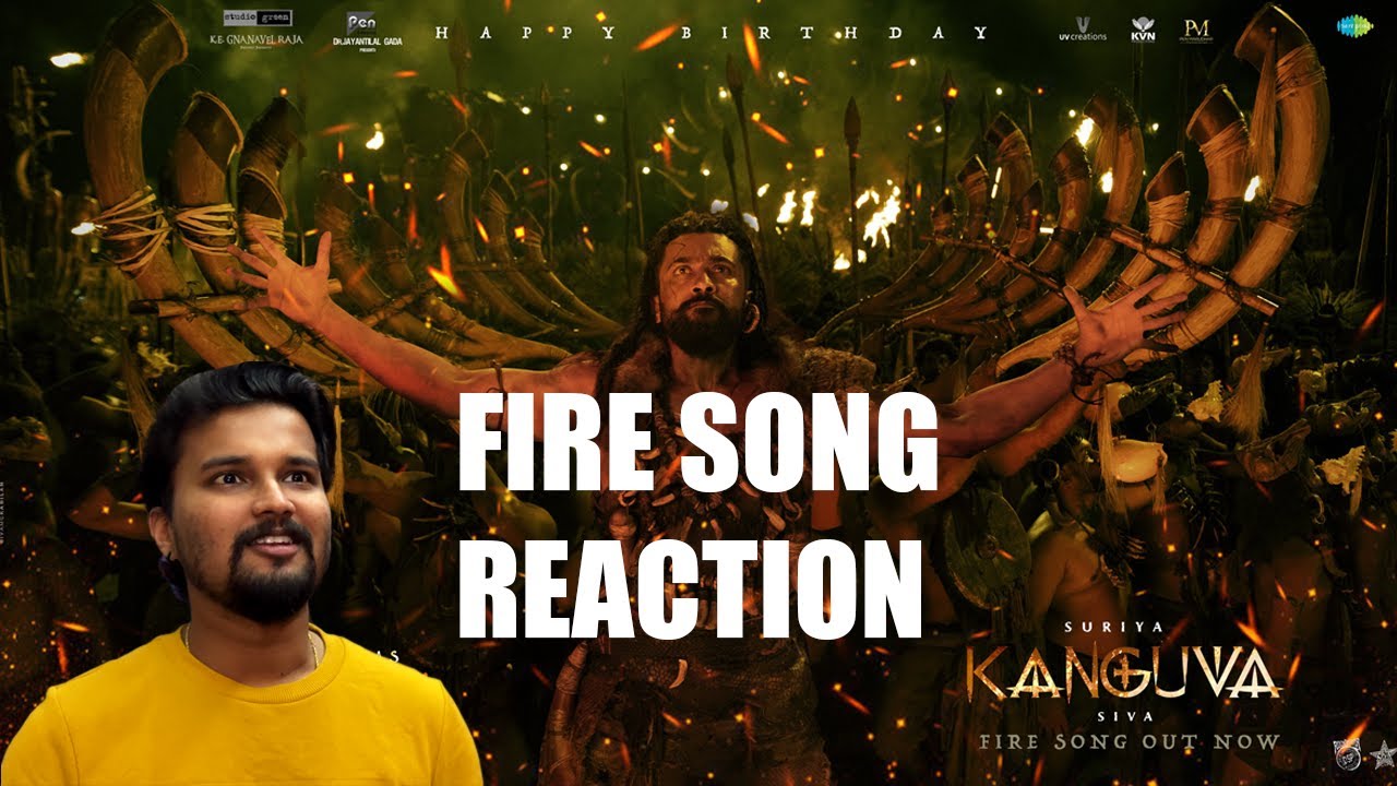 #kanguva Fire Song - REACTION | Suriya | Disha Patani | Siva | Devi Sri ...