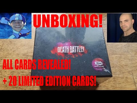 DEATH BATTLE CARD GAME UNBOXING + LIMITED EDITION 20 DB CARDS! - YouTube