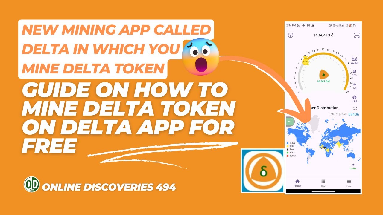 HOW TO MINE DELTA TOKEN ON DELTA MINING APP #delta #crypto #bitcoin - YouTube