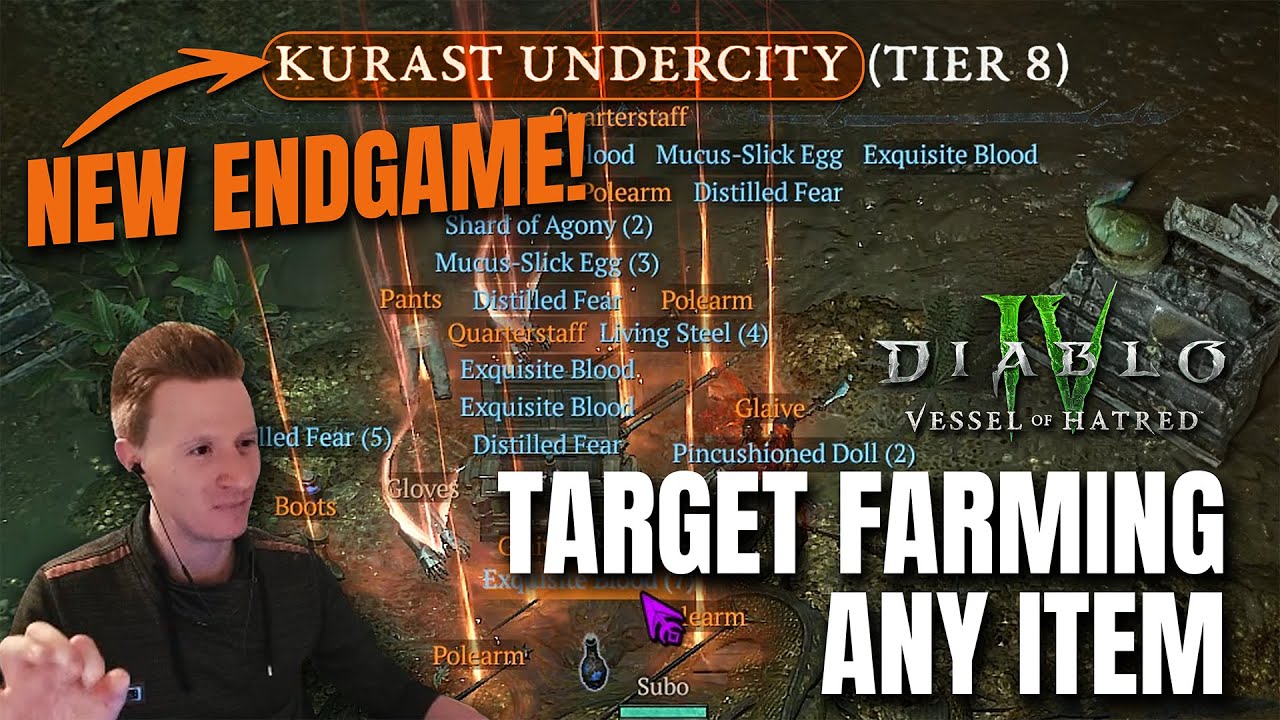 Target Farming ANY Item Diablo 4 Vessel of Hatred - NEW ENDGAME Undercity - YouTube