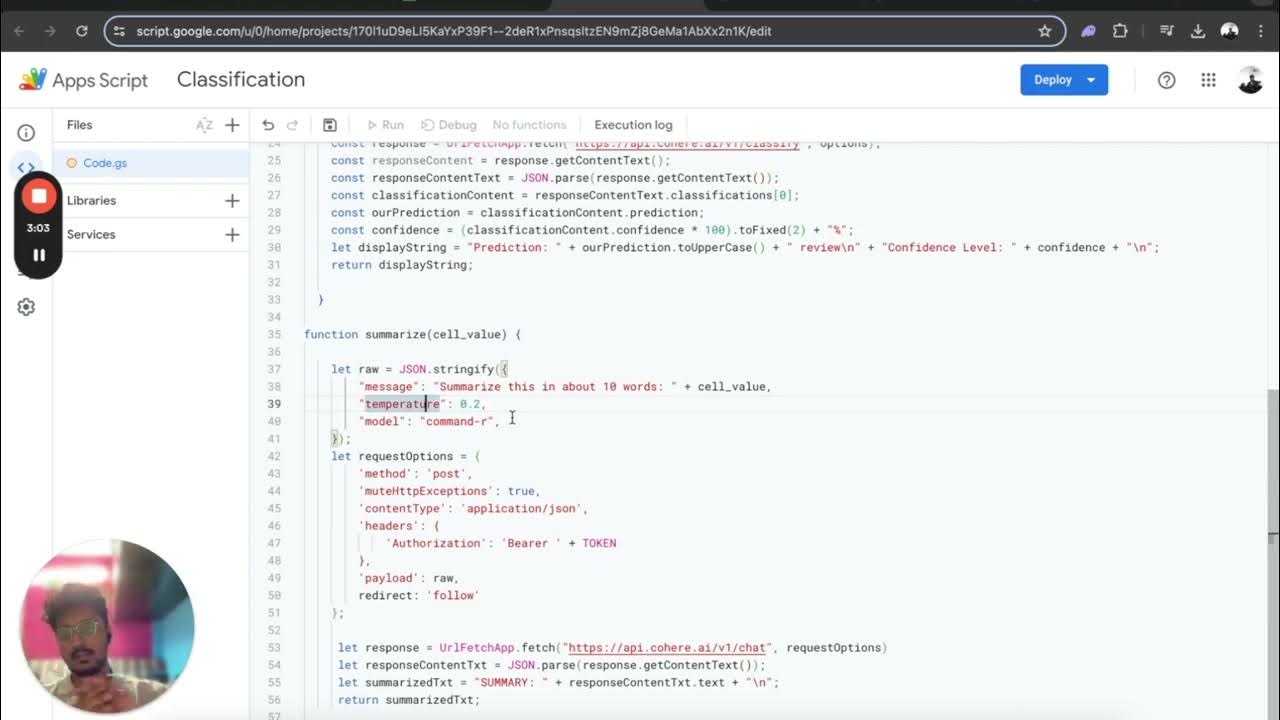 Classification using google sheets | AppScript | Deployment - YouTube
