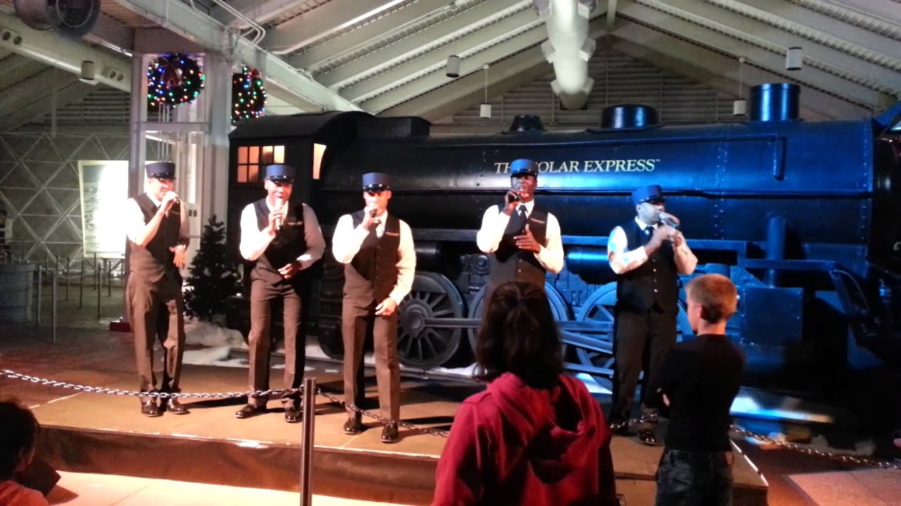 Polar Express Train Conductors A Capella at Disney Epcot Center Sings ...
