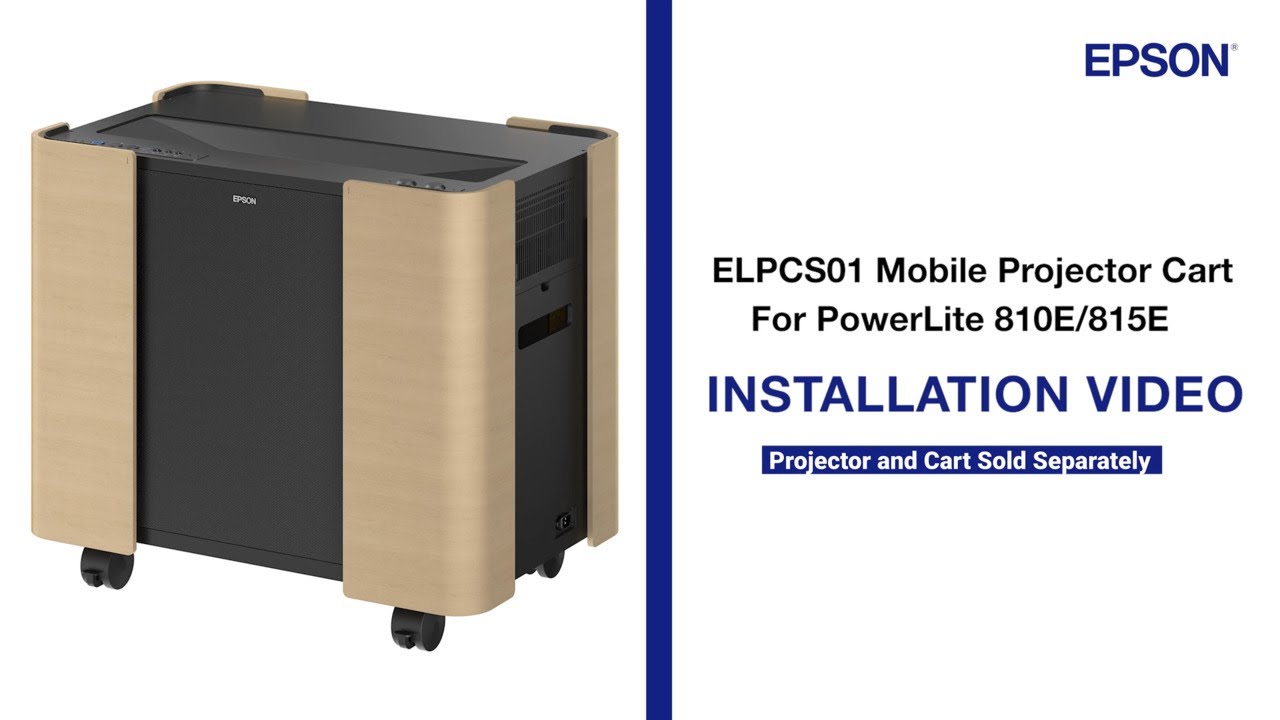 ELPCS01 Mobile Projector Cart | Installation Video - YouTube