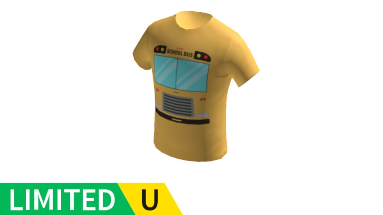 COMO CONSEGUIR Camiseta Autobús Escolar COMPLETAMENTE GRATIS EN ROBLOX ...
