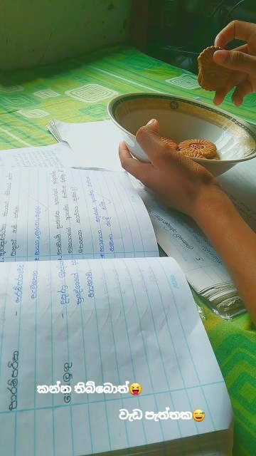 එනවද මාත් එක්ක school හෙට කියලා අද homework කරන්න😉😌🌝#asethetic#study ...