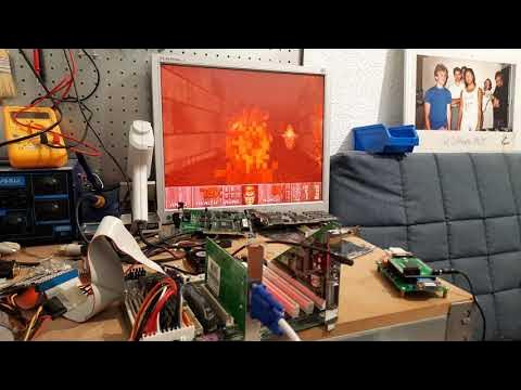 FastDoom dev build, video modes comparison (AMD 5x86 150MHz, SiS 6326 PCI) - YouTube