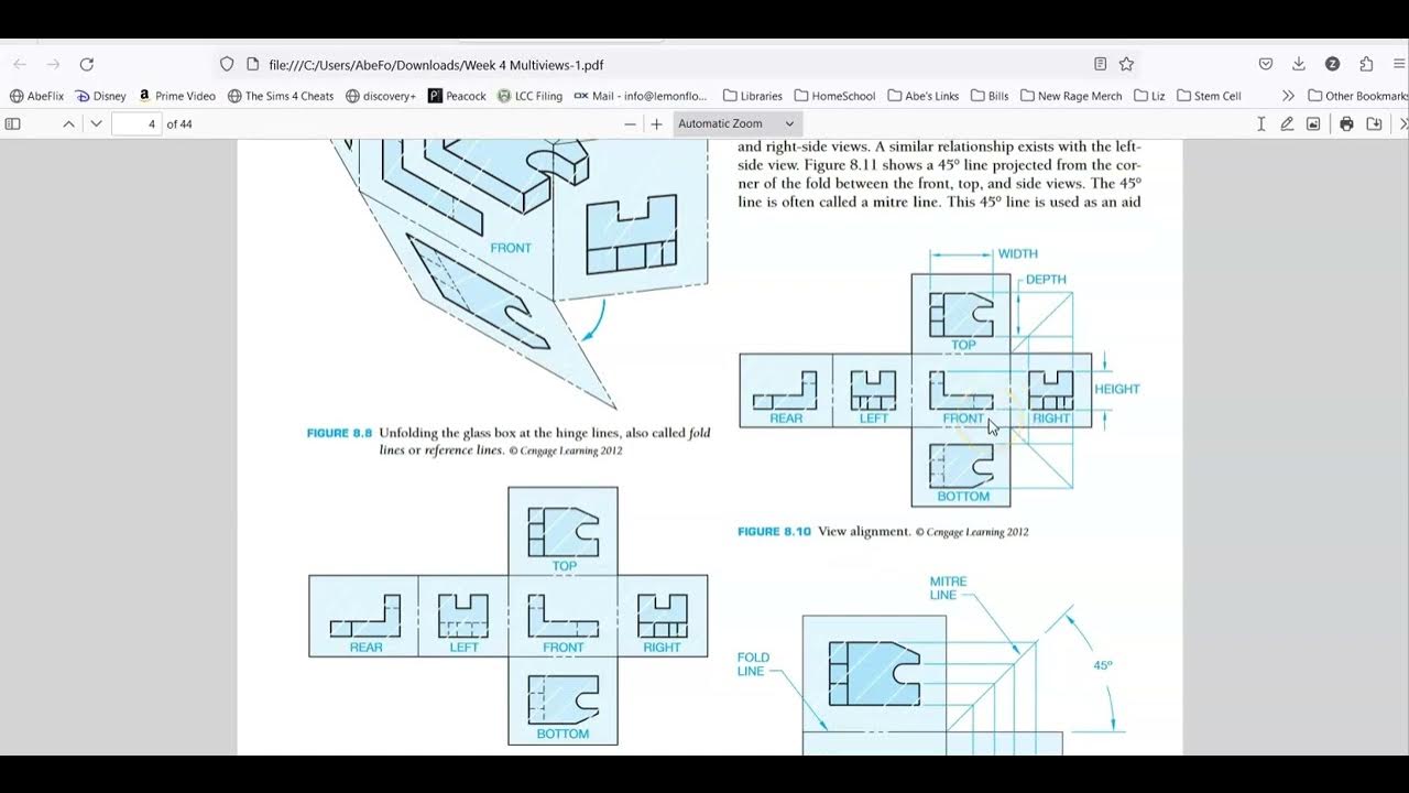 Building Multiview Drawings - YouTube