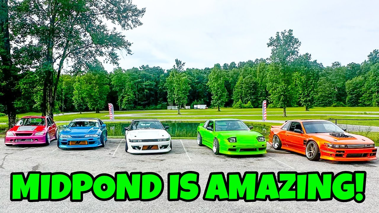 Race Cars Drifting At Midpond! - YouTube