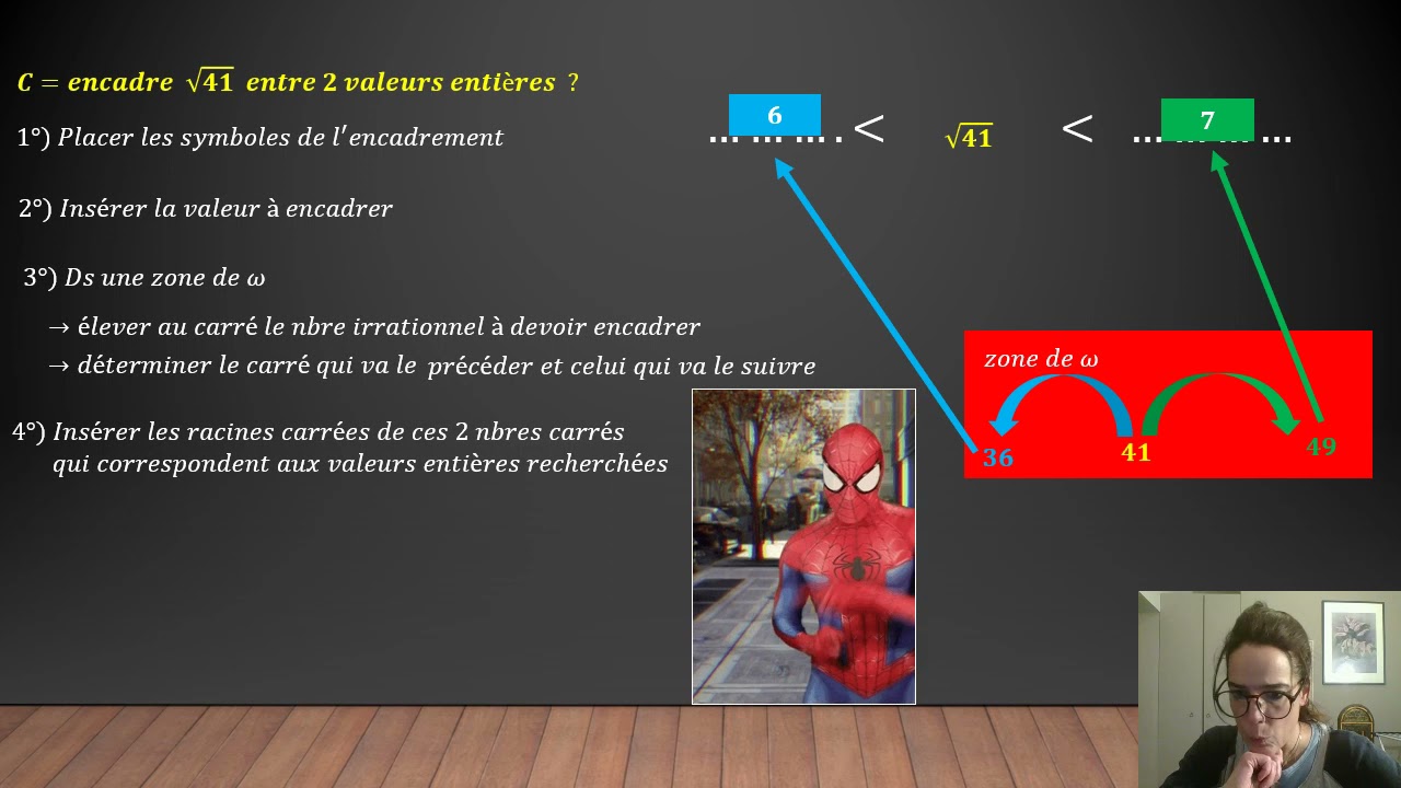 Pythagore (7) -Encadrer un nombre irrationnel entre 2 nombres entiers ...