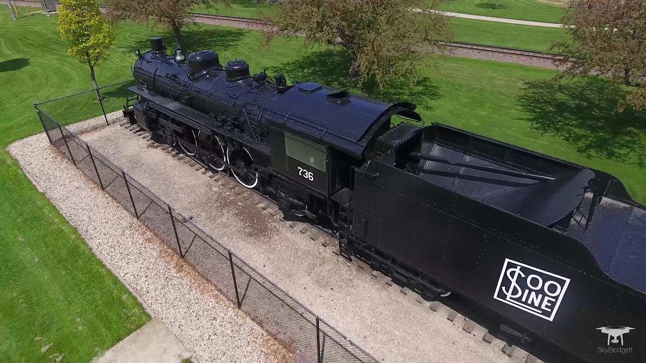 The Soo Line Steam Engine - SkyBlodgett - 4K - YouTube