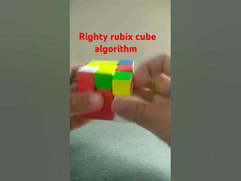 Righty rubix cube algorithms - YouTube