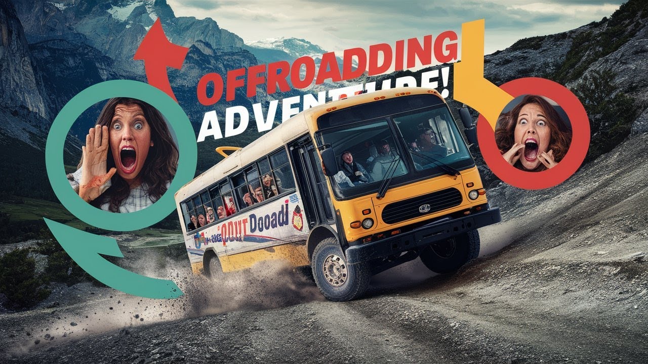 Thrilling Bus Off-roading Adventure on Dangerous Road - YouTube