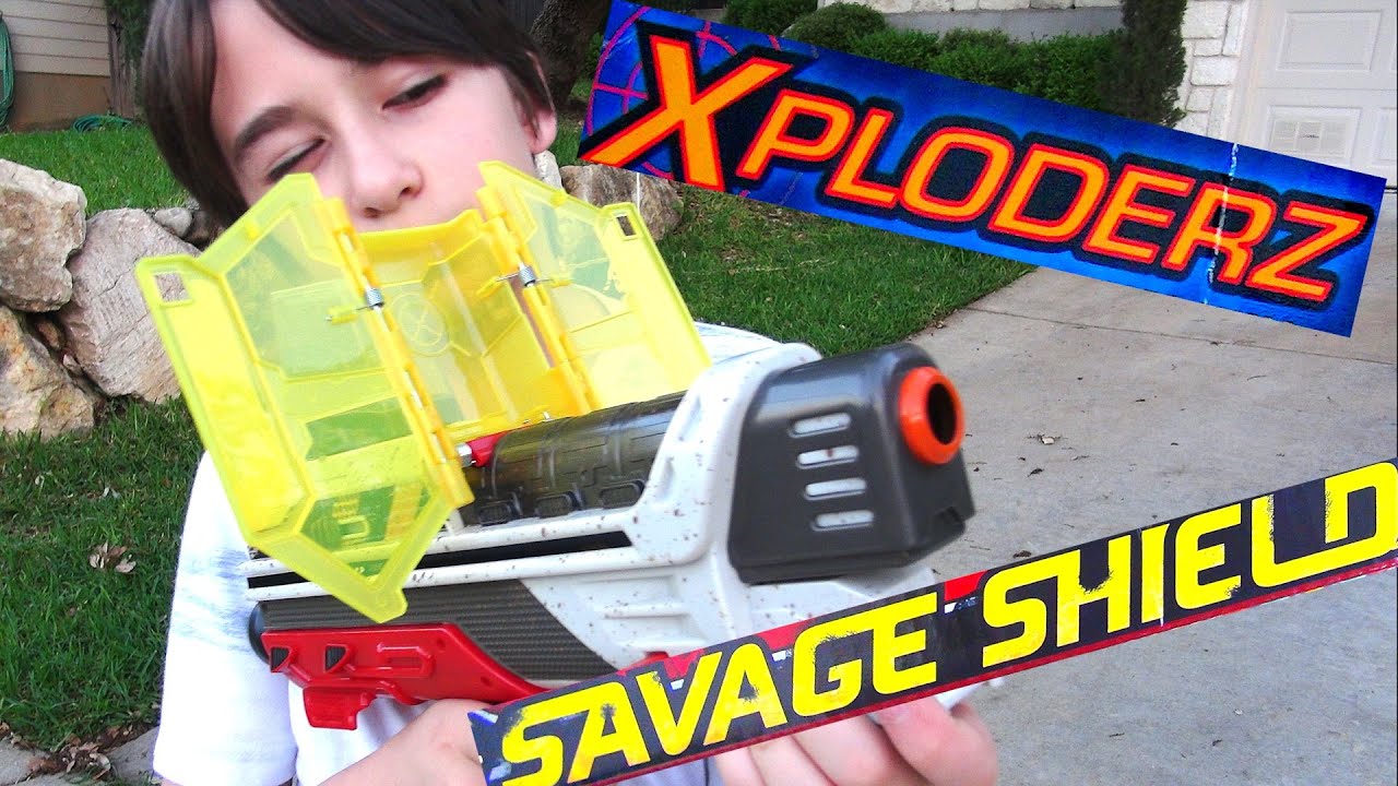 Robert-Andre's Exploderz Savage Shield Blaster! - YouTube