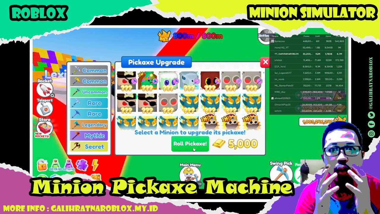 UPDATE 38 - New Minion Pickaxe Machine Boss Chest Zone Rank Achievement ...