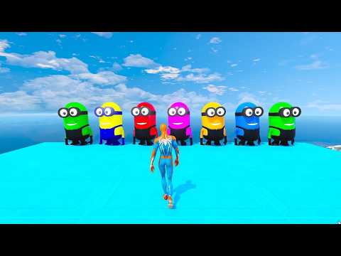 GTA 5 Red Spiderman VS Red/Green Minion! 💥 Epic Ragdolls & Fails 😂 #16