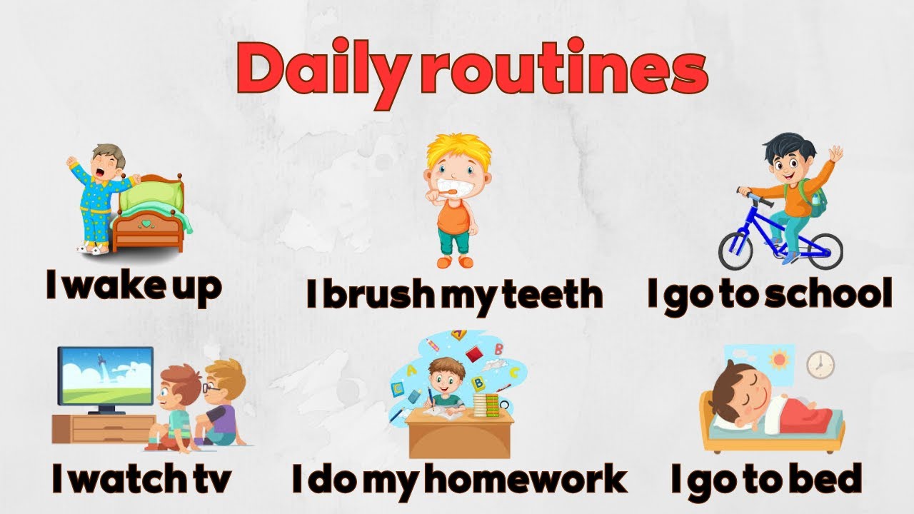 Vocabulary: Daily Routines in English | Daily Routines Vocabulary ...