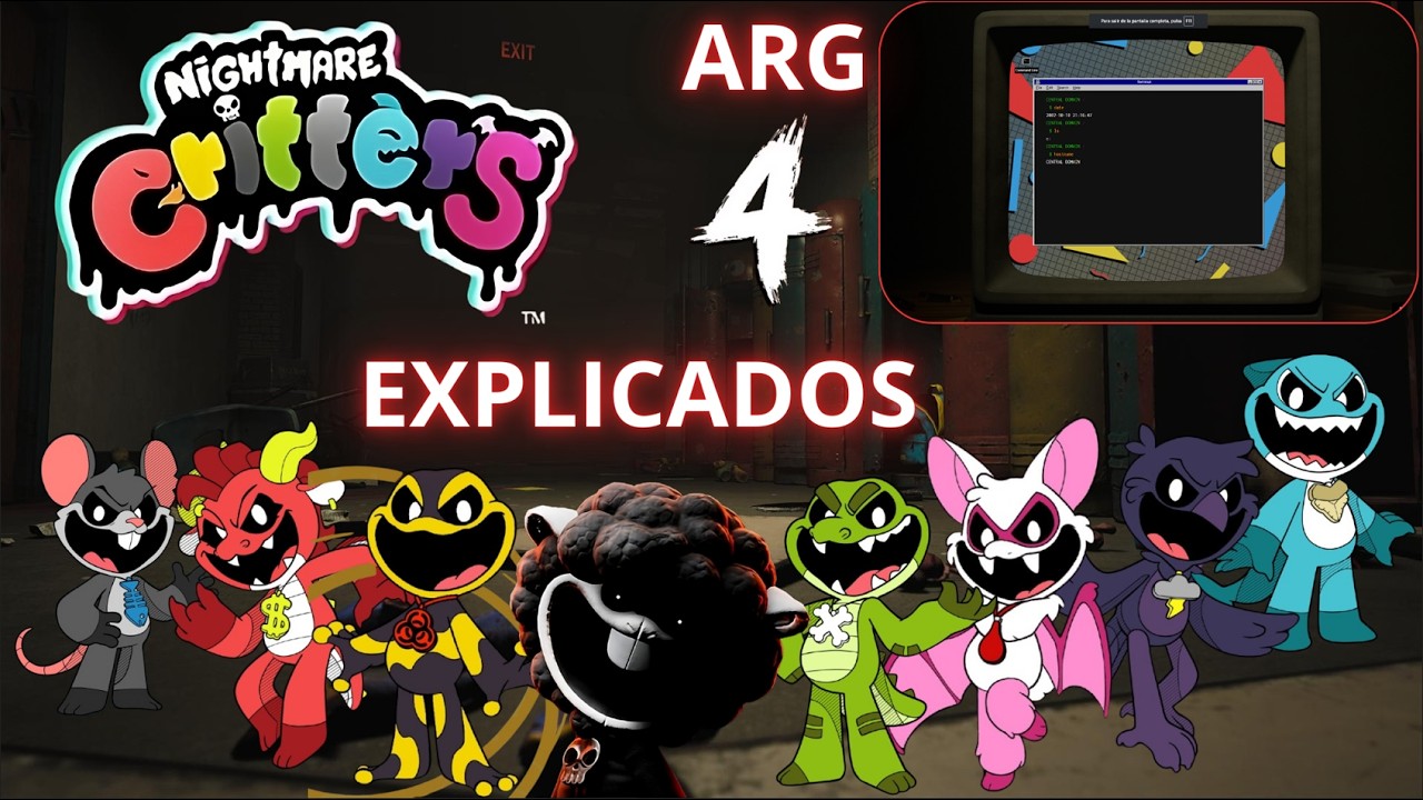 LOS NIGHTMARE CRITTERS Y EL NUEVO ARG 4 EXPLICADOS - POPPY PLAYTIME ...