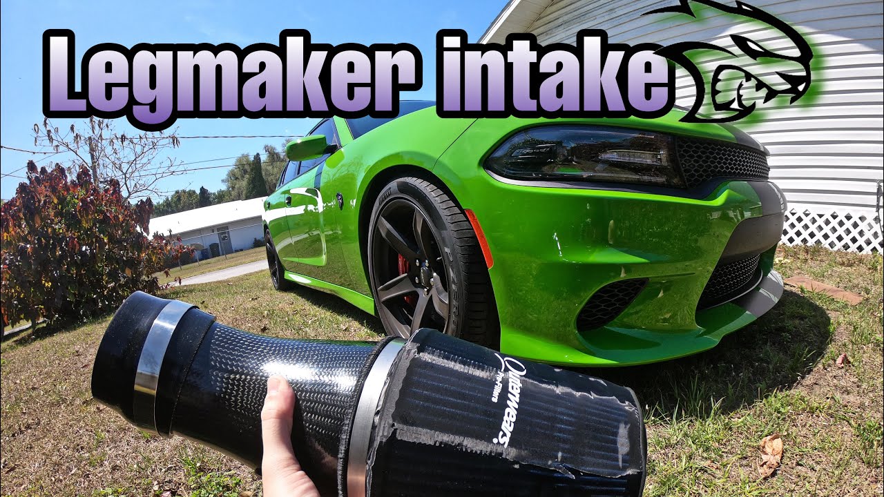 DODGE CHARGER HELLCAT - LEGMAKER INTAKE BEFORE AND AFTER! - YouTube