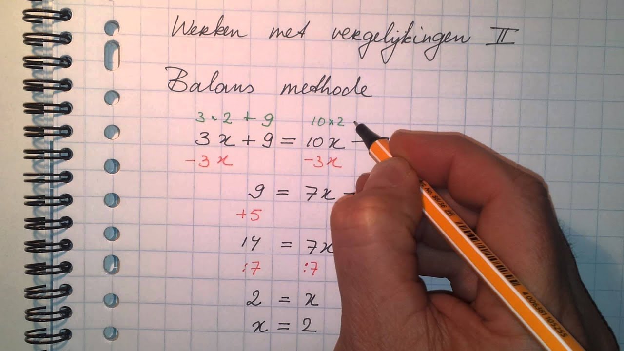 Werken met de balansmethode (2) - YouTube