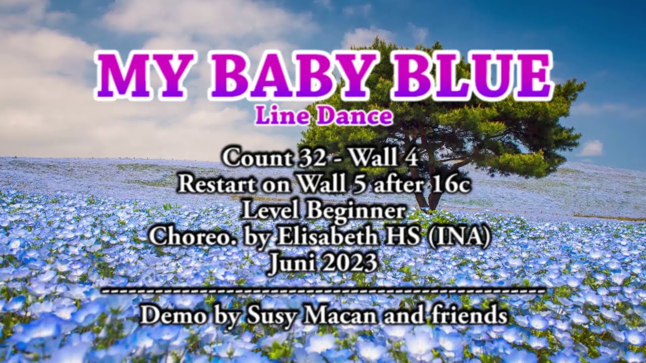 MY BABY BLUE Line Dance | Susy Macan and friends | Choreo. Elisabeth HS ...