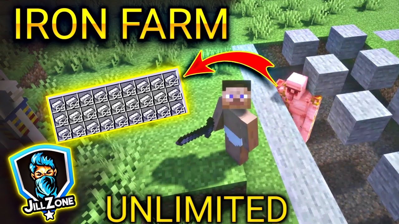 Minecraft Iron Farm 1.18.2 | Unlimited Iron || JILL ZONE - YouTube