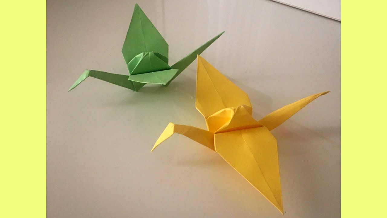 The Origami Easy animals (Cranes)Average level. - YouTube