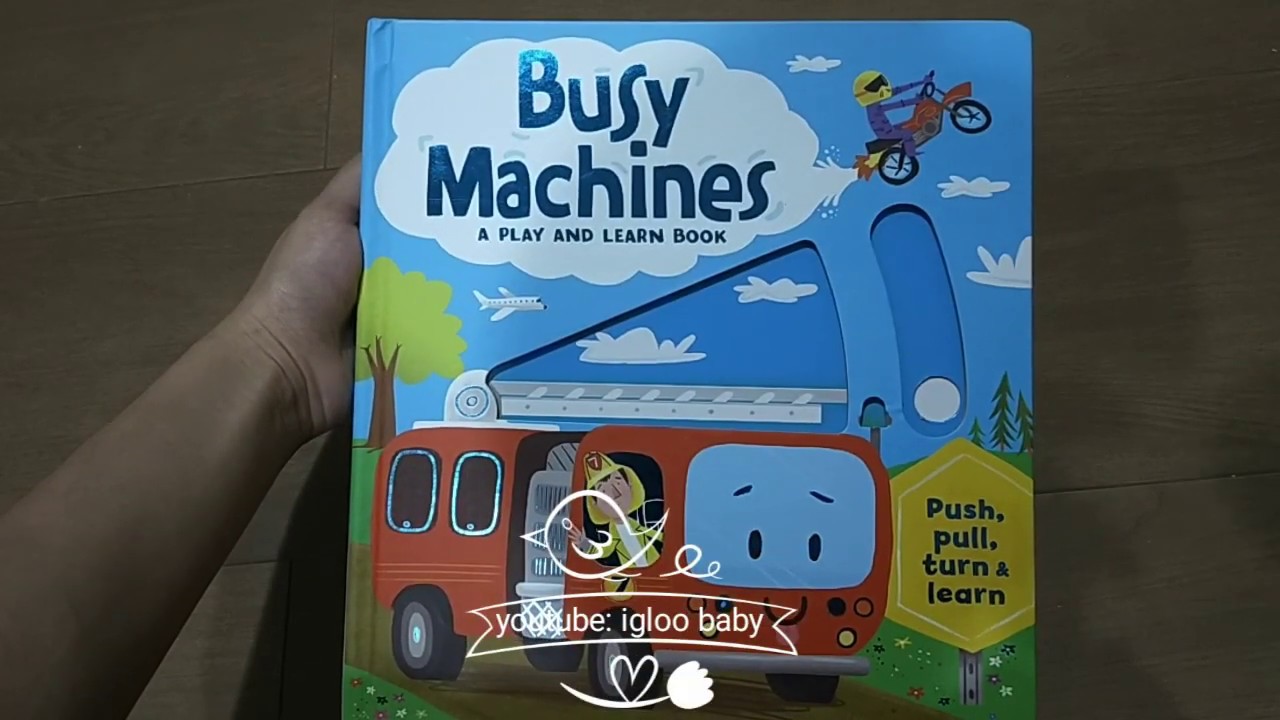 Busy machines a play and learn book - YouTube