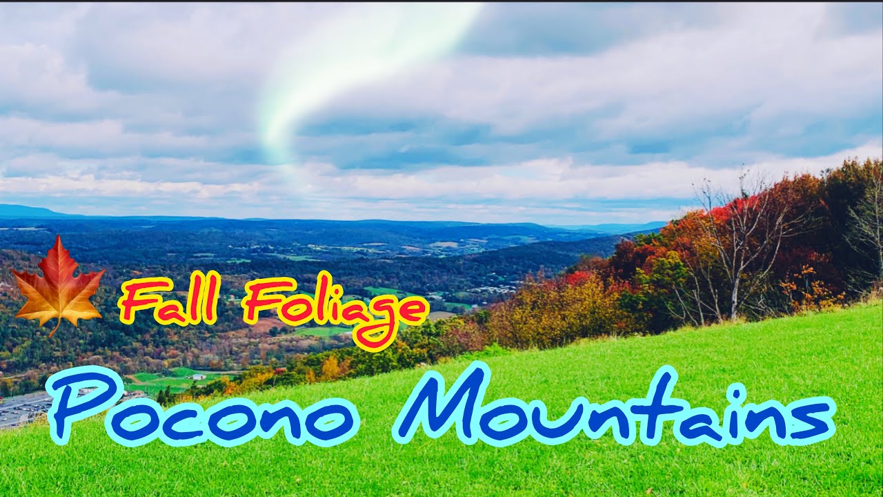 Pocono Blue Mountains Fall Foliage |Drive to Poconos |Usa Youtubers ...