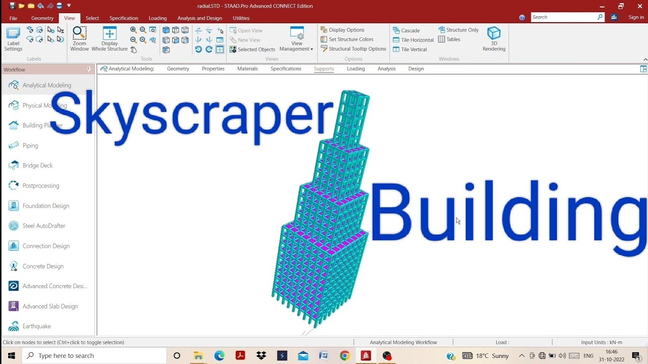 [Staad.Pro Advance Connect Edition Tutorial-8] ( How to create ...