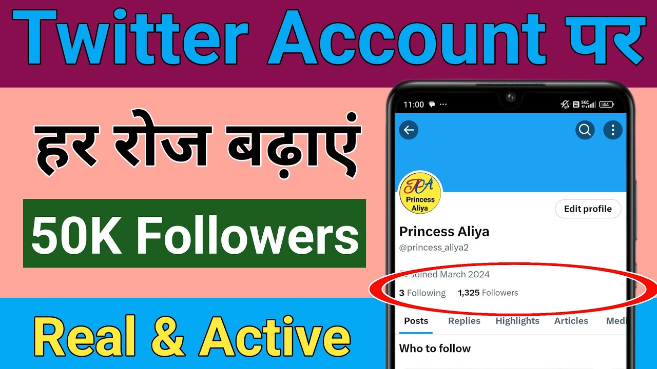 Twitter/X me Followers kaise badhaye Organic 2024 | How to Increase ...