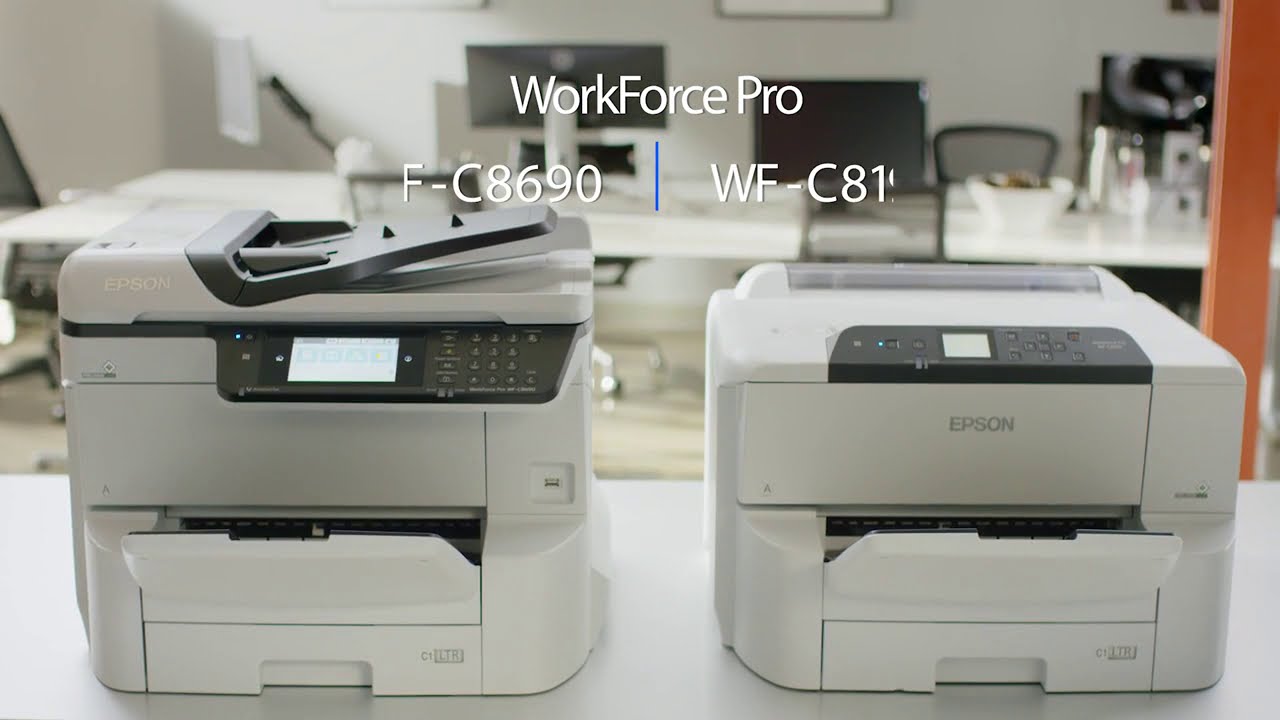 Epson WorkForce Pro WF-C8190 and WF-C8690 Product Video - YouTube