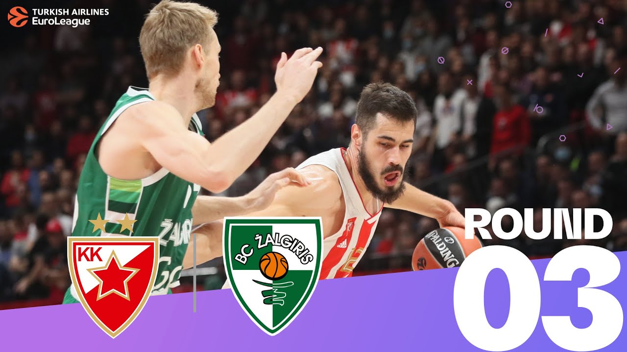 Zvezda overpowers Zalgiris in home opener | Round 3, Highlights ...