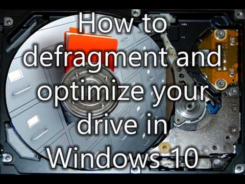 How To Run Hard Drive Defrag In Windows 10 - YouTube