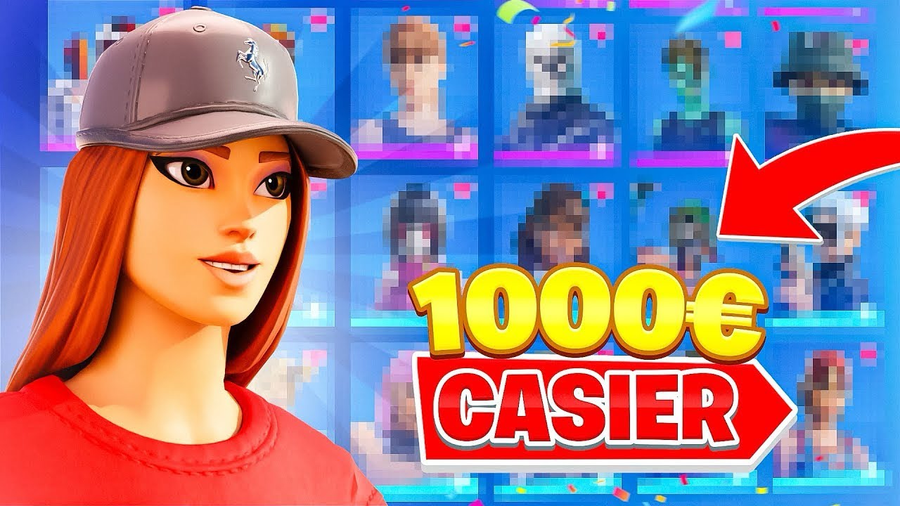 Je vous montre mon casier fortnite 🤑 - YouTube