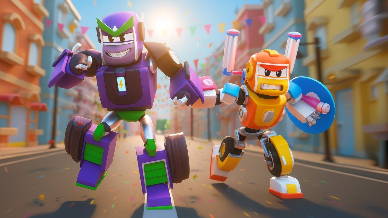 🔥 Robot Escaped 🚨 Robofuse VS Zitron! 🤖 Rescue Vehicles for Kids - YouTube