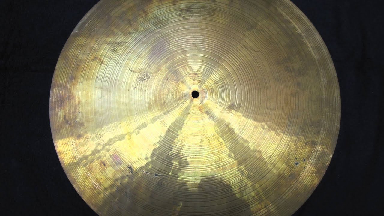 1970s 20" Paiste 2002 Black Label Flat Ride Cymbal - YouTube