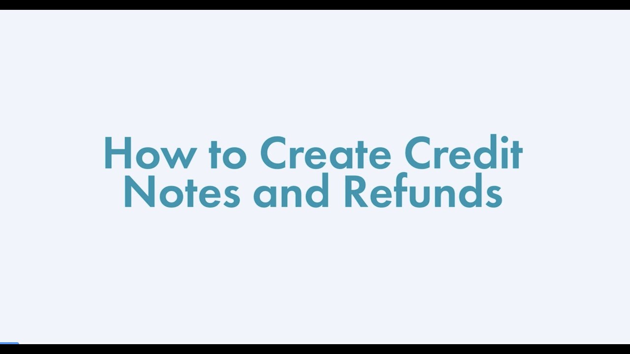 How to issue credit notes and refunds with EasyInvoice - YouTube