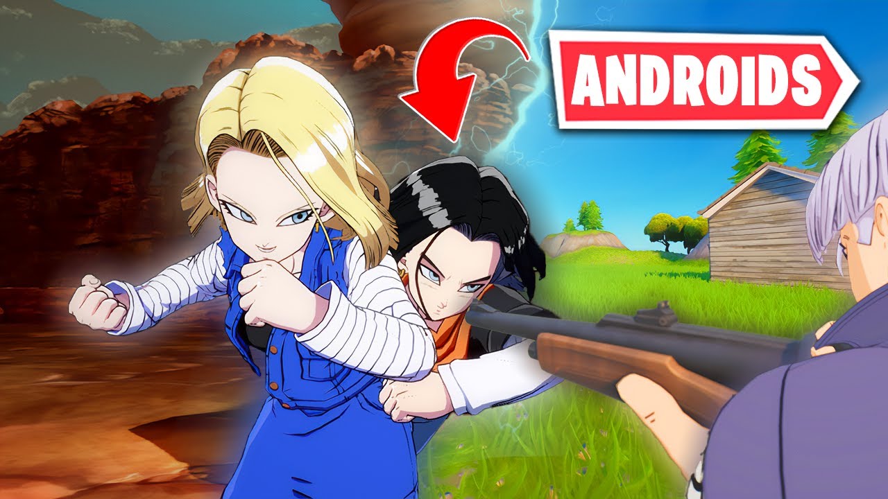 The Androids invade Fortnite - YouTube