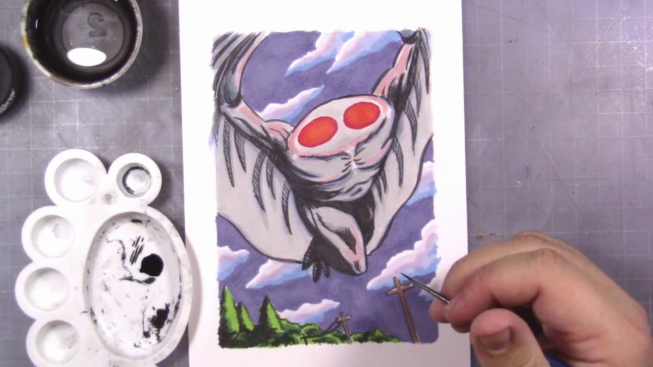Episode 10: Mothman! | Drawing and talking about the Mothman - YouTube