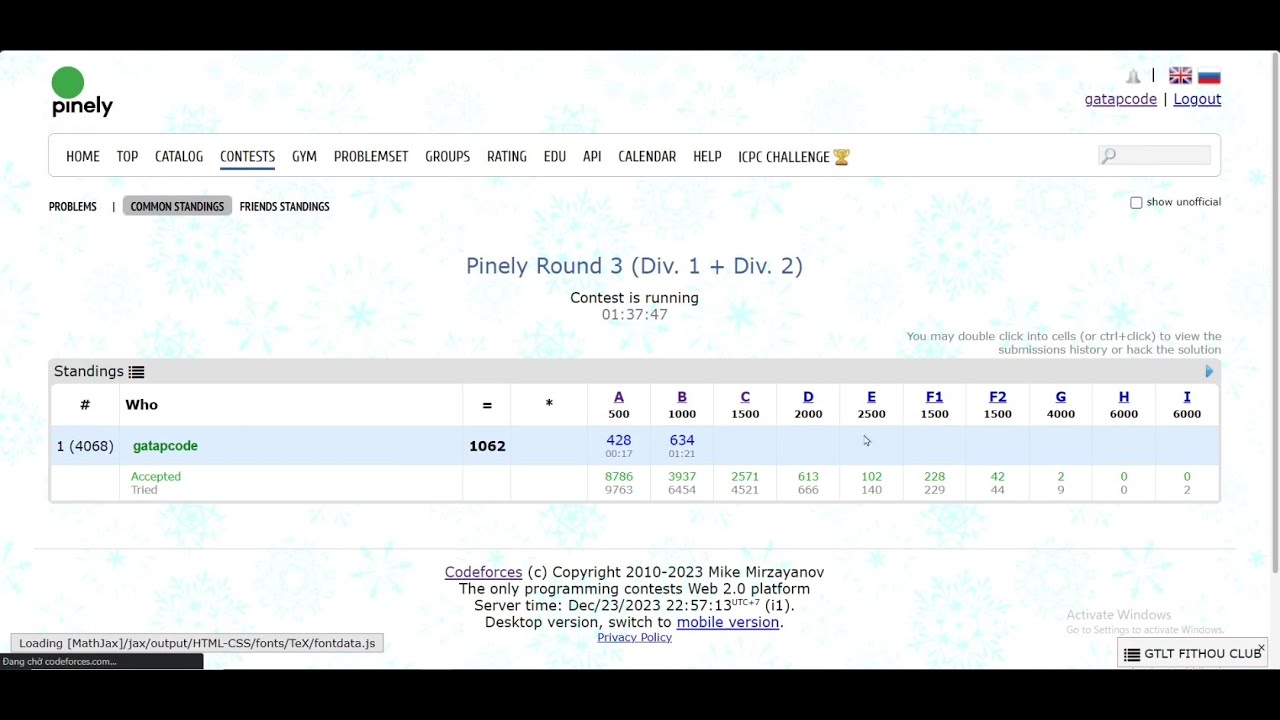 Pinely Round 3 Div 1 Div 2 A B Code C Youtube