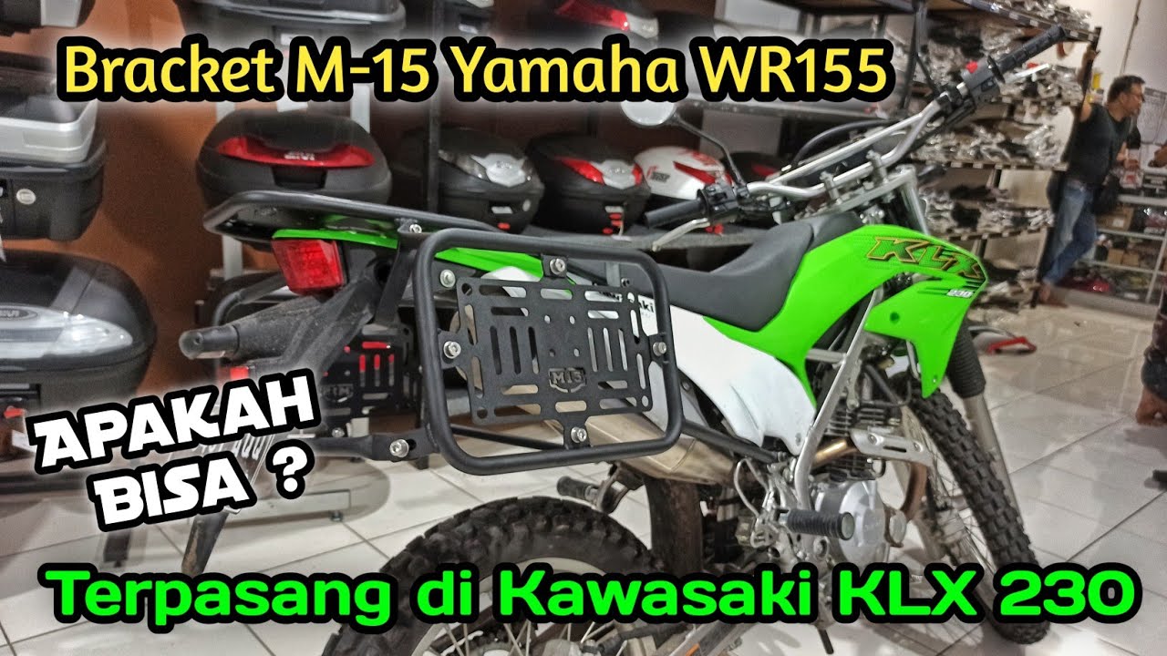 Review custom pemasangan Bracket M-15 Yamaha WR 155 terpasang di ...