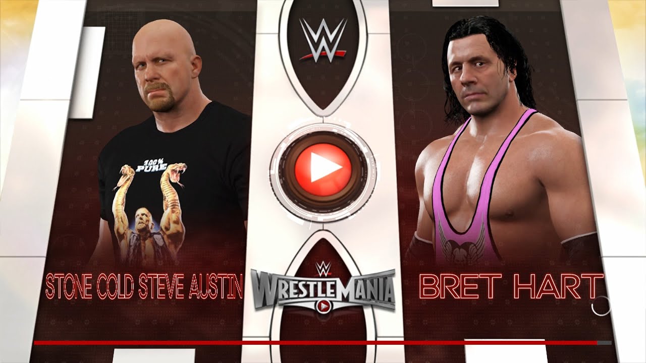 Steve Austin vs Bret Hart | WWE 2K17 | Gameplay | PC - YouTube