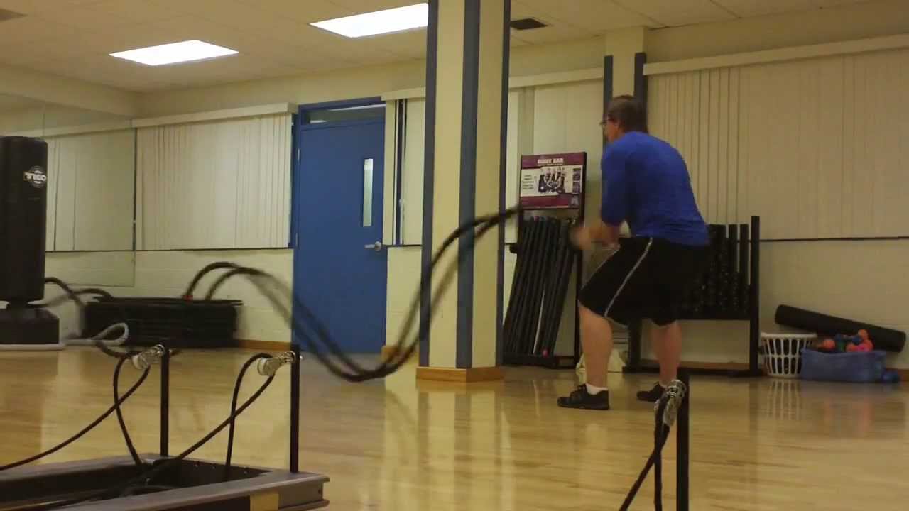 Double Battle Rope Waves - YouTube