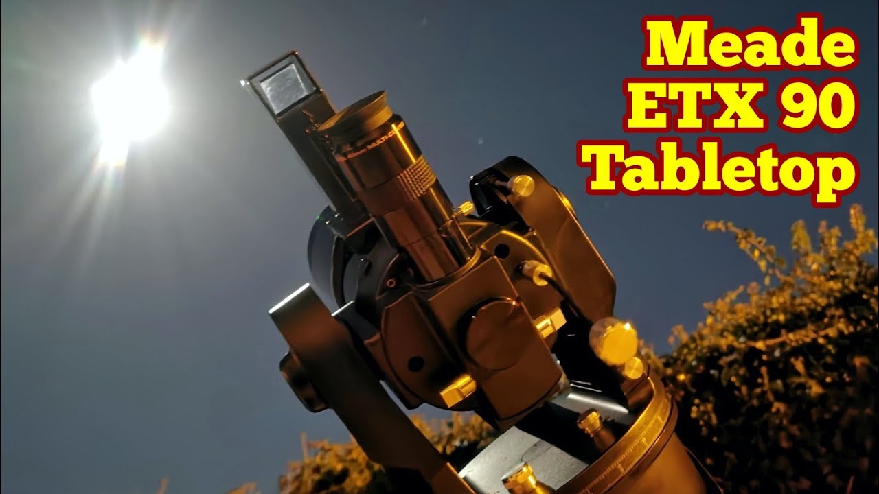 Meade ETX 90 Tabletop Maksutov Telescope: Eyepiece View Testing - YouTube