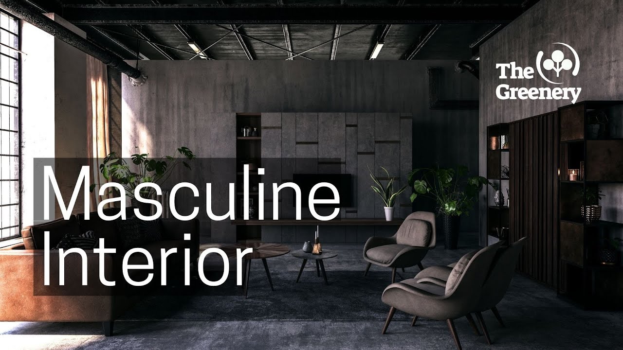 Masculine Interior Design Ideas for a Handsome Home - YouTube